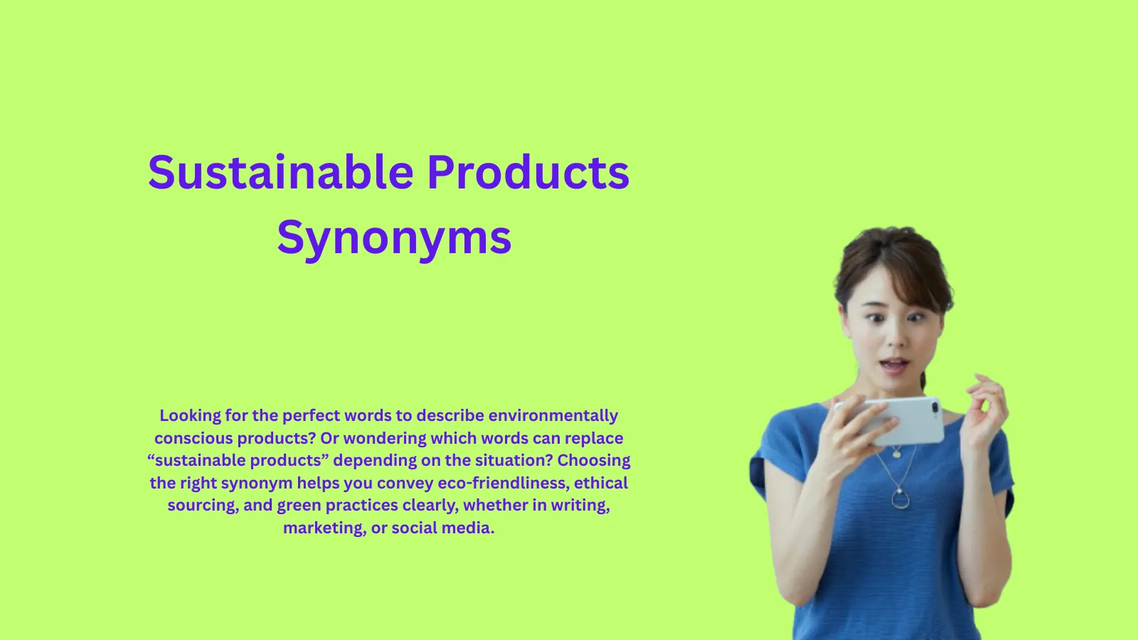 Sustainable Products Synonyms That Drive Eco Innovation