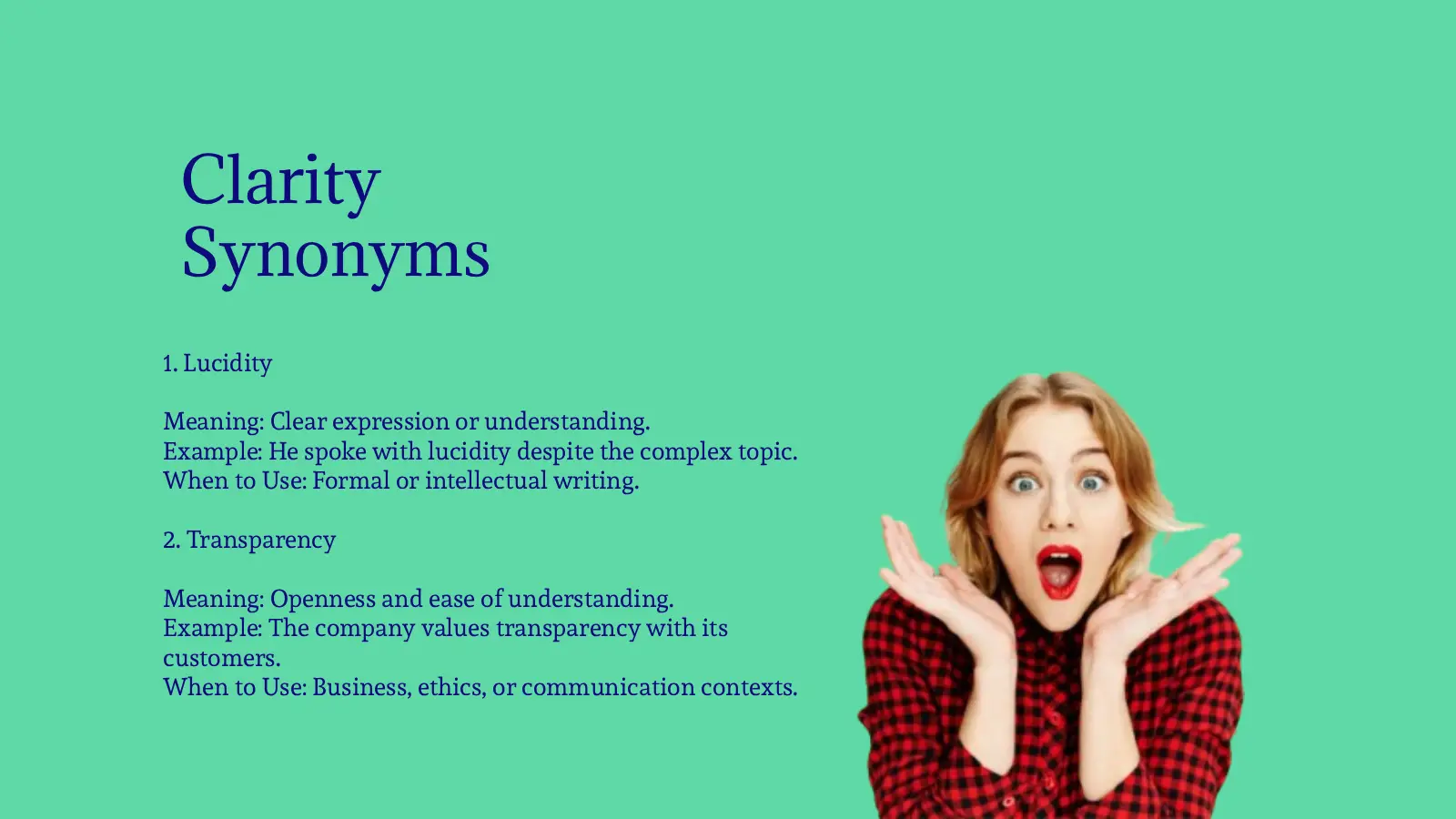 Clarity Synonyms That Make Words Shine Bright