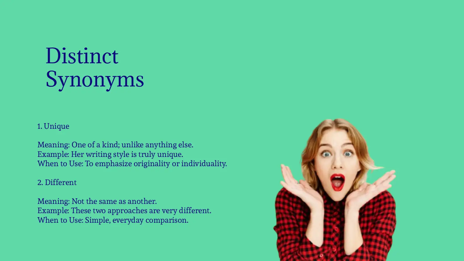 Distinct Synonyms That Make Ideas Stand Out