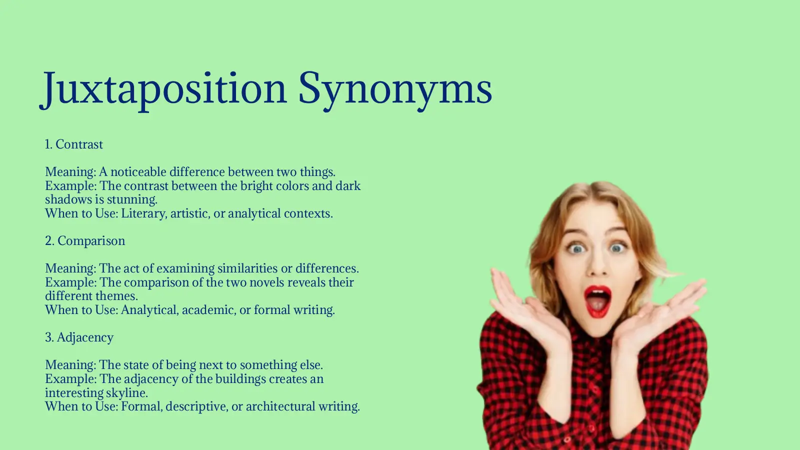 Juxtaposition Synonyms That Enhance Analytical Writing